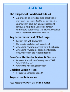 EPAS: Condition Code 44 Revisited — Empowering Physician Advisors